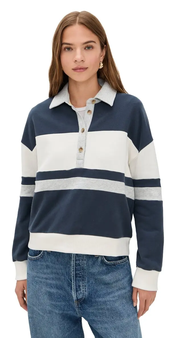 Faherty Brand High Standard Fleece Rugby Top