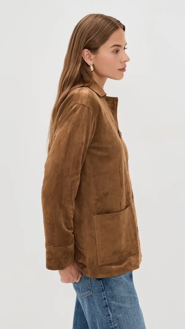 Z Supply Faux Suede Chore Jacket