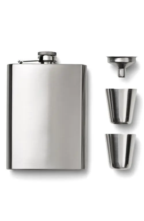 PRINTWORKS Hip Flask & Shot Glass Set