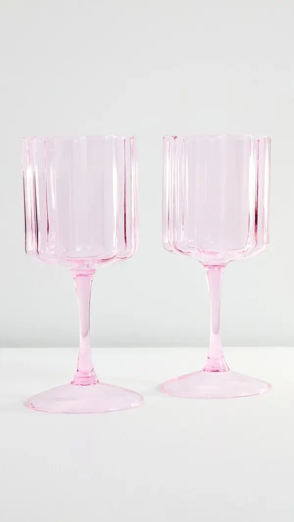 FAZEEK Wavy Wine Glasses