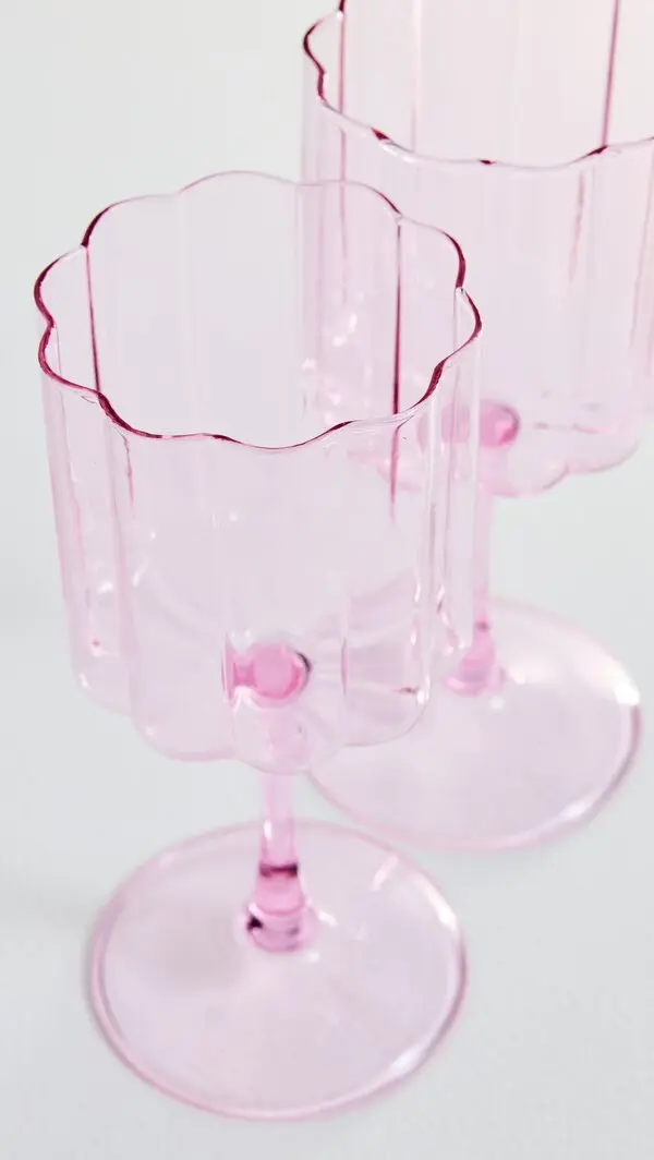 FAZEEK Wavy Wine Glasses