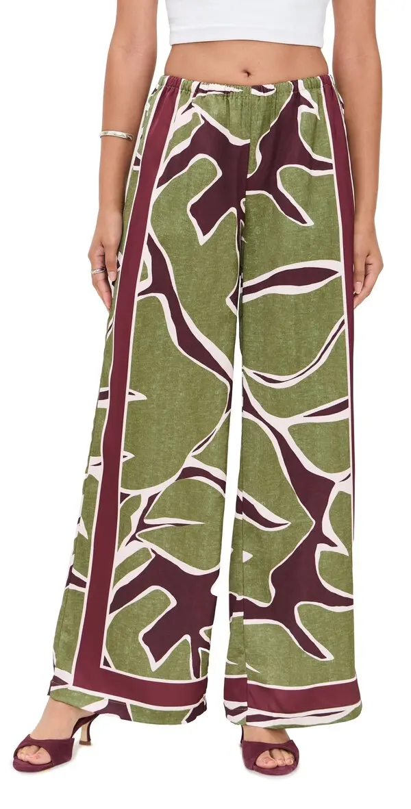 SEVEN WONDERS Alessandra Palazzo Pants - Alessandra Green