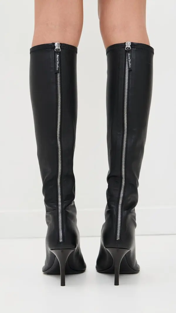 Acne Studios Leather Knee High Boots