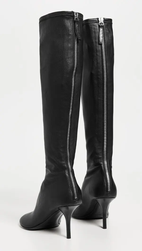 Acne Studios Leather Knee High Boots