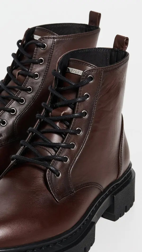 Staud Henry Combat Boots - Espresso