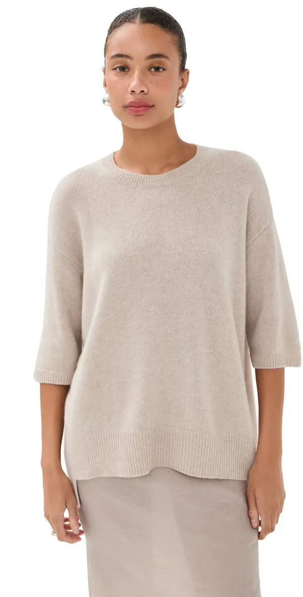 LISA YANG Camille Cashmere Sweater - Sand