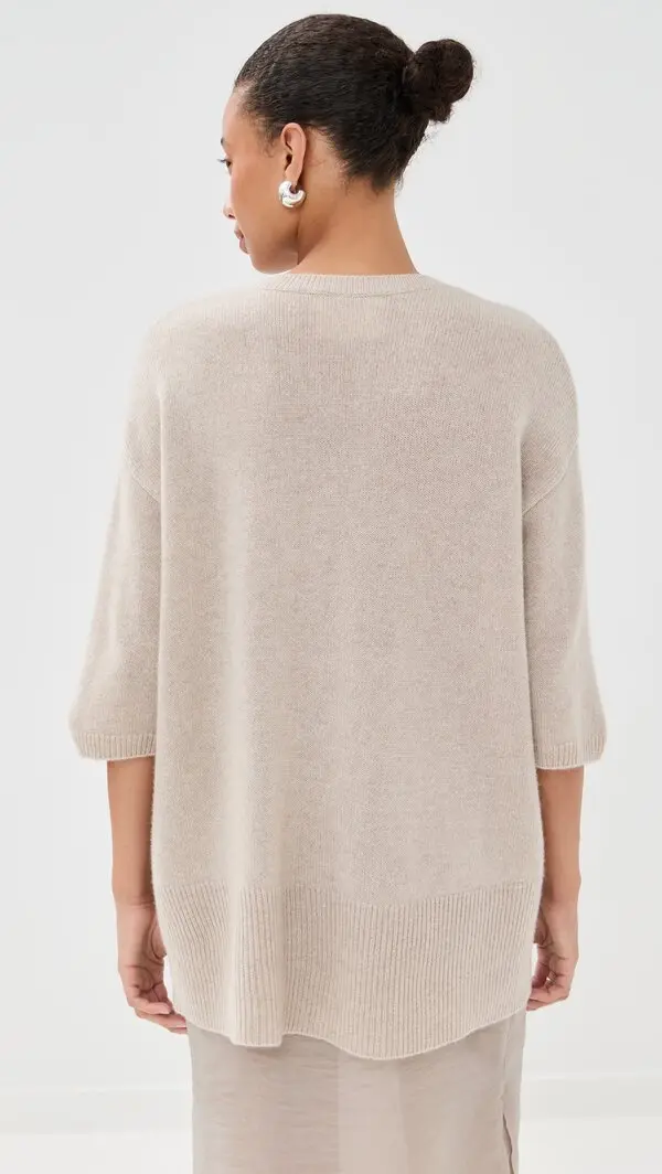 LISA YANG Camille Cashmere Sweater - Sand