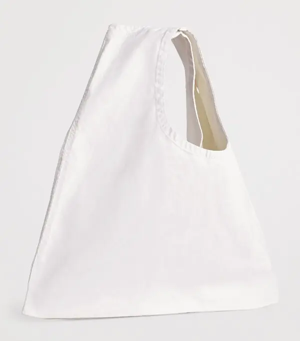 Issey Miyake Cotton Canvas Sculptural Shoulder Bag