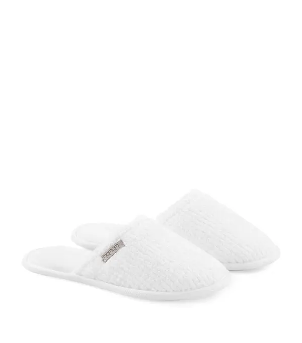 HAMAM Organic Cotton Raya Slippers - White