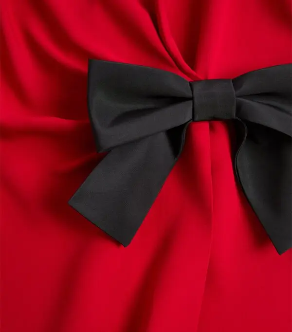 Valentino Garavani Silk Bow-detail Mini Dress