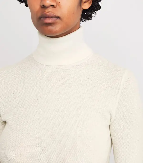 Eleventy Cashmere Rollneck Short-sleeve Sweater