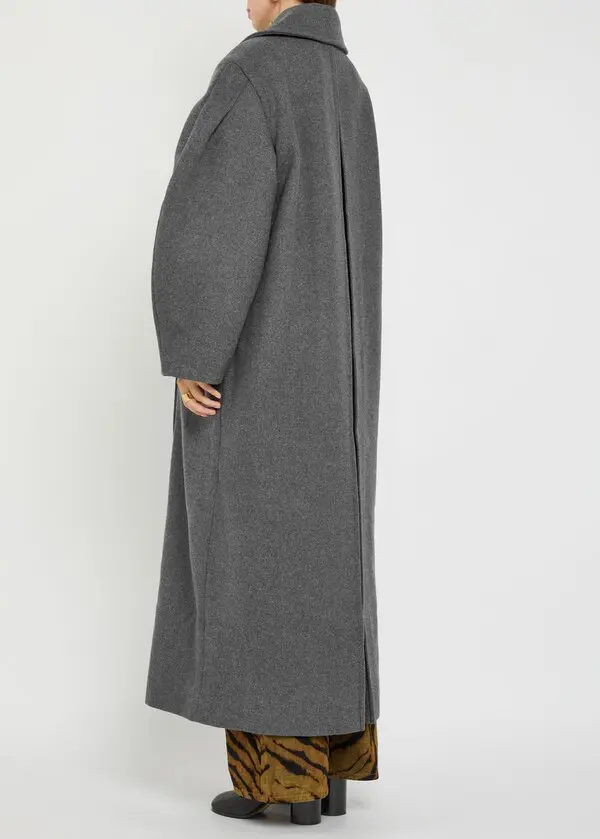 GANNI Double-breasted Wool-blend Pea Coat