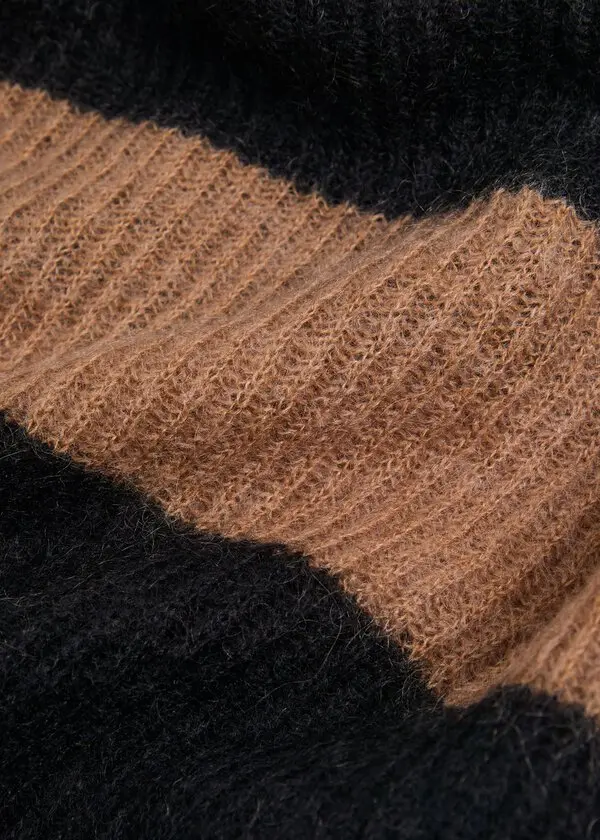 Max Mara Ricetta Striped Open-knit Jumper
