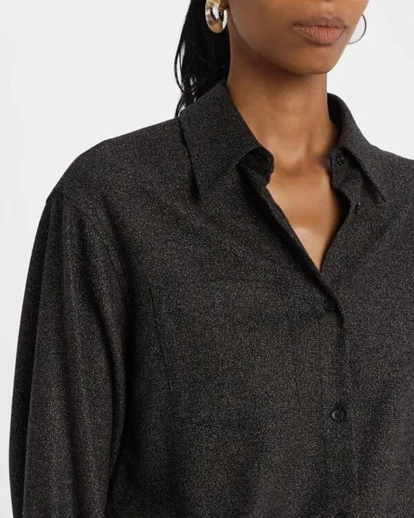 A.L.C. Spence Button-front Tunic - Dkbrwn