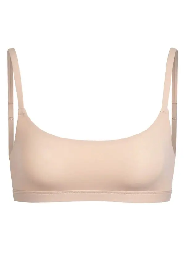 SKIMS Stretch-jersey Scoop Bralette - Beige