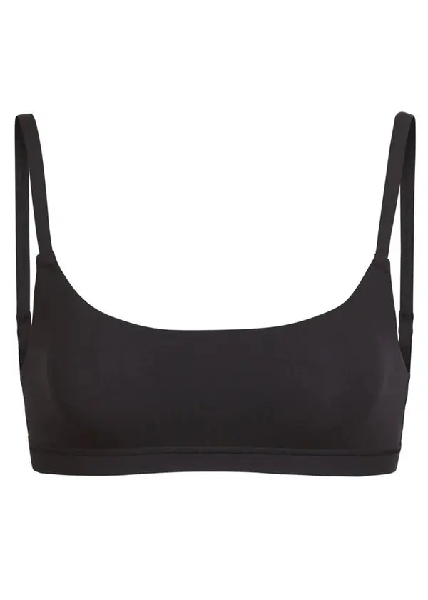 SKIMS Stretch-jersey Scoop Bralette - Black