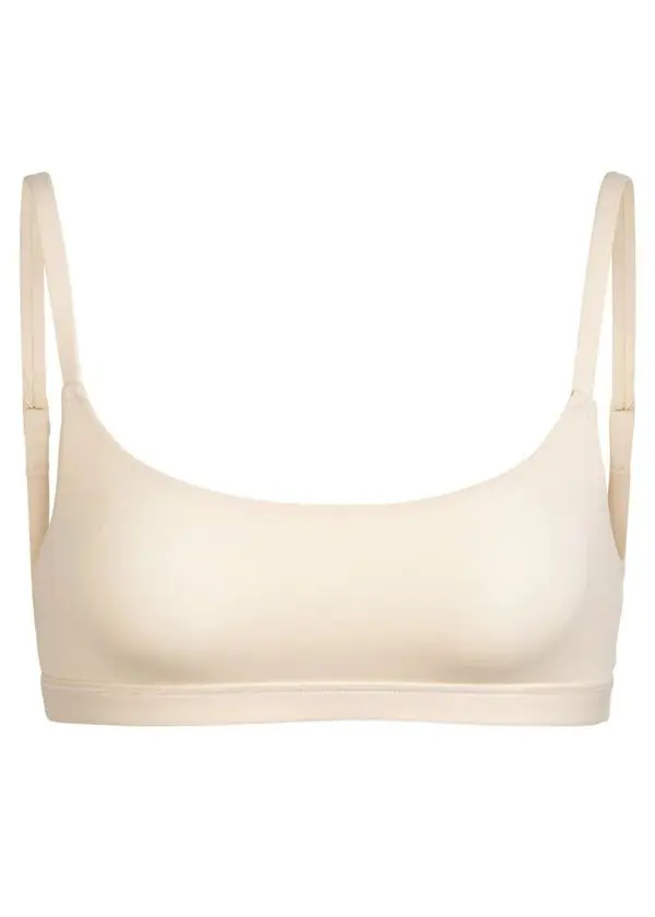 SKIMS Stretch-jersey Scoop Bralette - Cream
