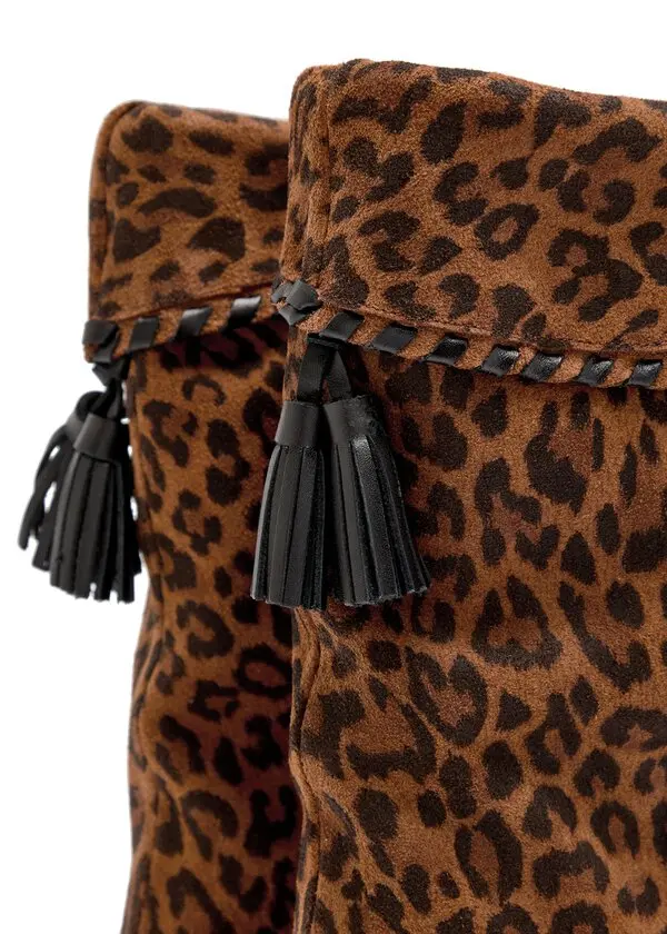 Isabel Marant Dalby 55 Print Mid-calf Boots - Leopard