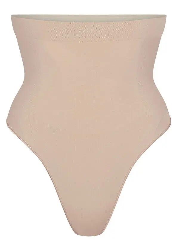 SKIMS Seamless Sculpt High-waisted Thong - Beige