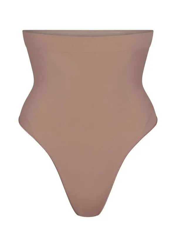 SKIMS Seamless Sculpt High-waisted Thong - Light Brown