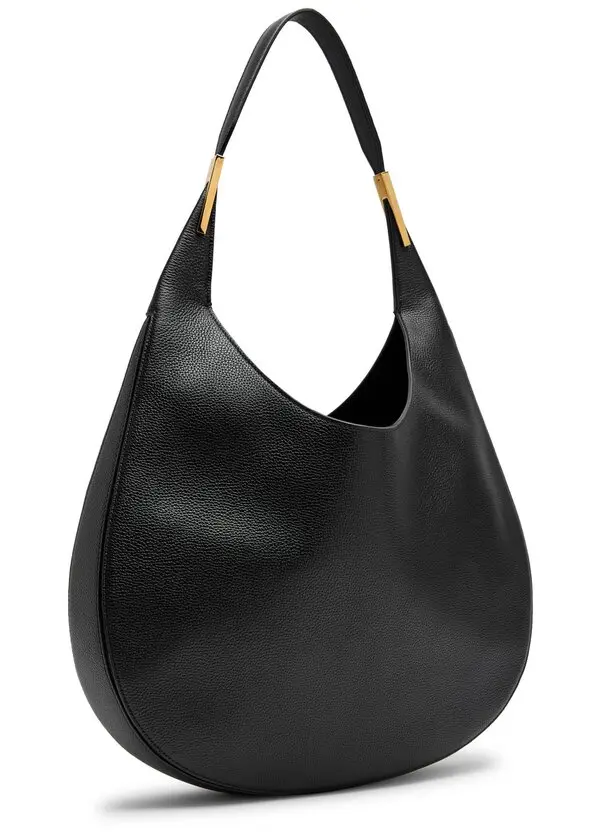 Savette Florence Leather Hobo Bag - Black