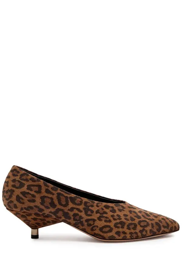 Isabel Marant Ebisa Print Suede Pumps - Leopard