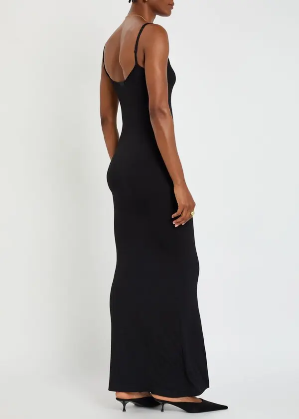 SKIMS Ribbed Stretch-modal Maxi Dress