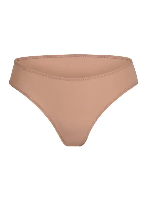 SKIMS Stretch-jersey Cheeky Briefs - Light Brown