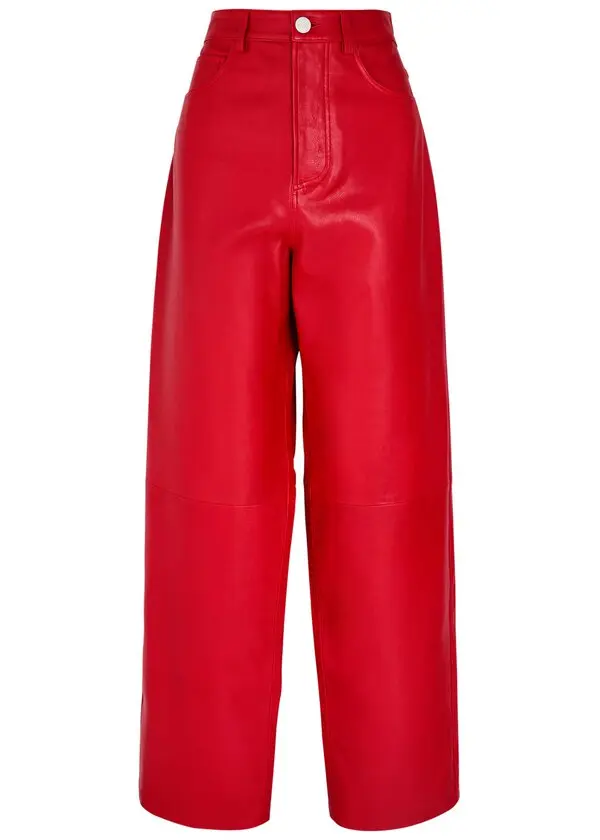RÓHE Wide-leg Leather Trousers