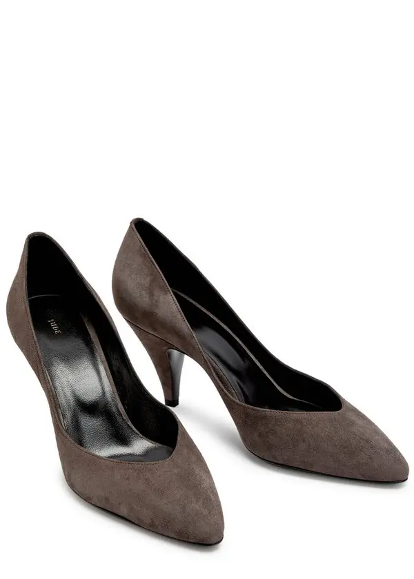 JUDE Haze 75 Suede Pumps - Light Brown