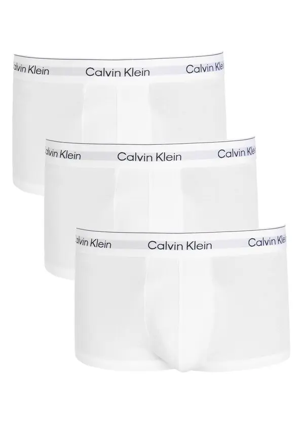 Calvin Klein Icon Low-rise Stretch-cotton Trunks - White