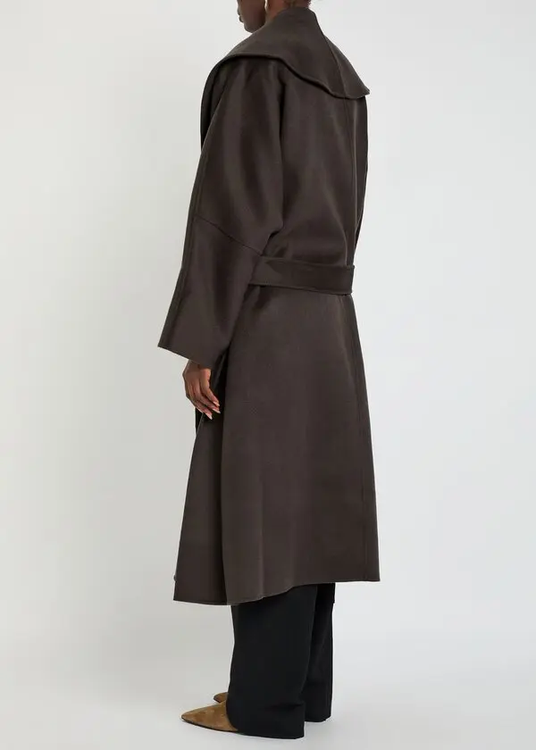Tove Fenn Belted Wool-blend Coat - Brown