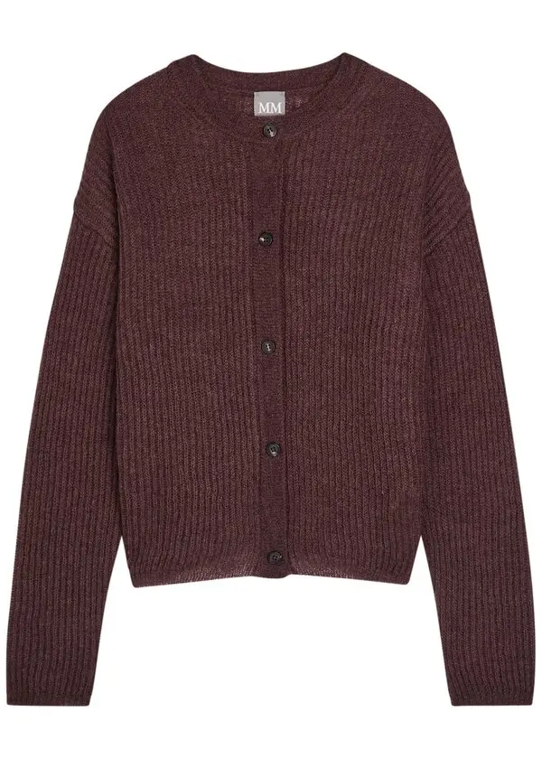 Max Mara Meandro Ribbed Open-knit Cardigan