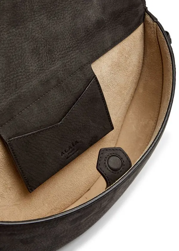 Alaïa Grained Nubuck Cross-body Bag - Grey