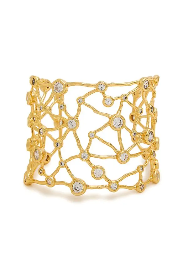 Alexis Bittar Astrales Crystal-embellished Cuff - Gold