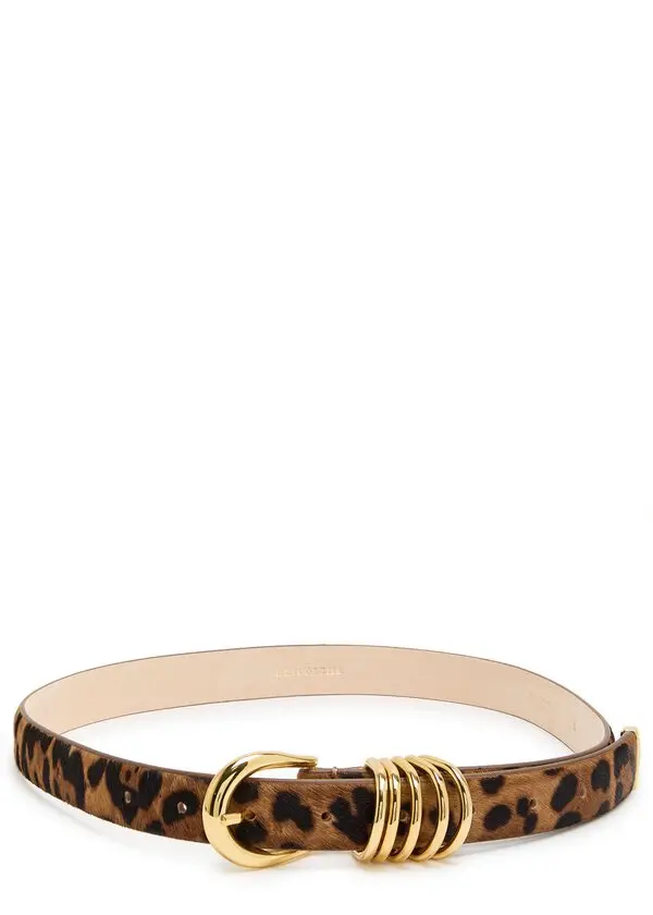 DEHANCHE Calf-hair Belt - Leopard