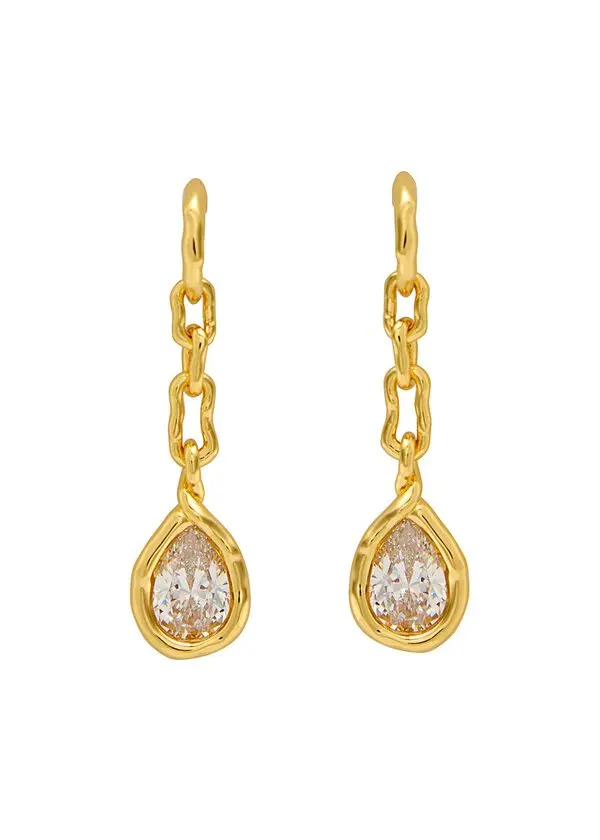 Alexis Bittar Asterales Crystal-embellished Drop Earrings - Gold