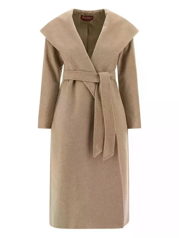 Max Mara Hooded Knotted Coat