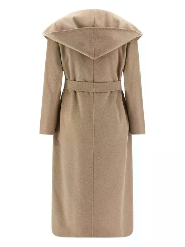 Max Mara Hooded Knotted Coat