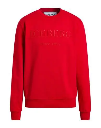 Iceberg Cotton Sweatshirt With Appliqués And Embroidered Logo
