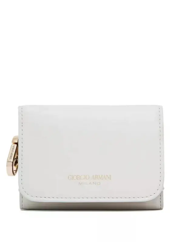 Giorgio Armani Leather Wallet - Grey