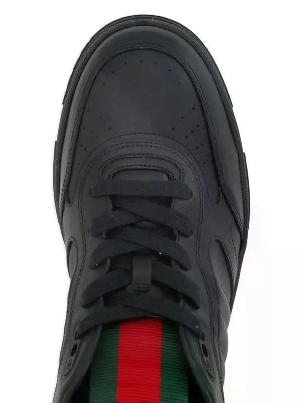 Gucci Leather Perforated Sneakers