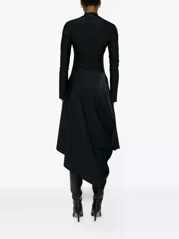ALAINPAUL Draped Asymmetric Dress