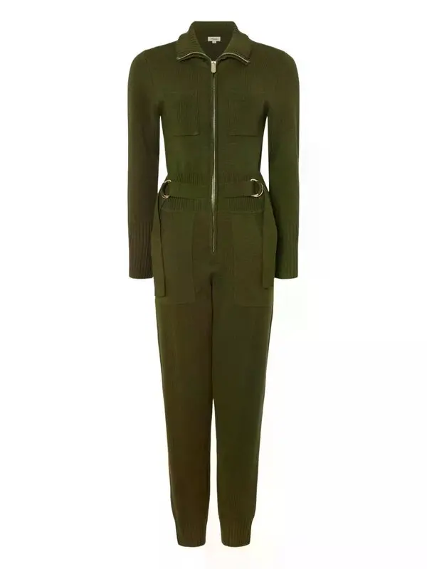 TEMPERLEY LONDON Napoleon Knit Jumpsuit - Green