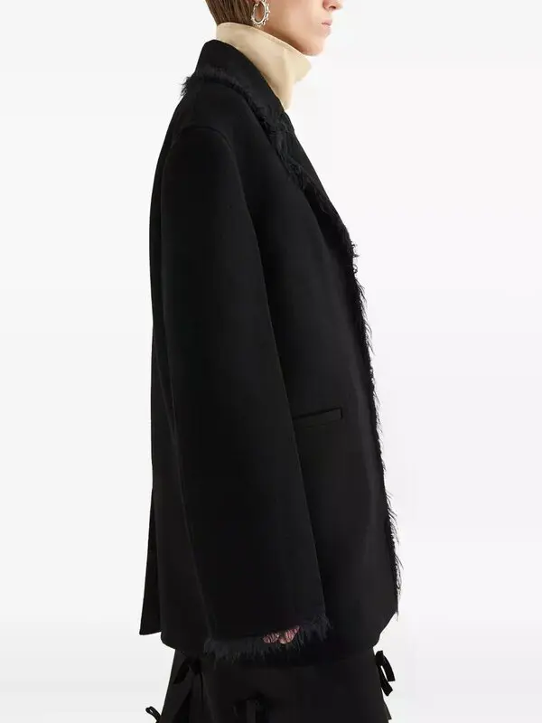JIL SANDER Feather-trimmed Jacket
