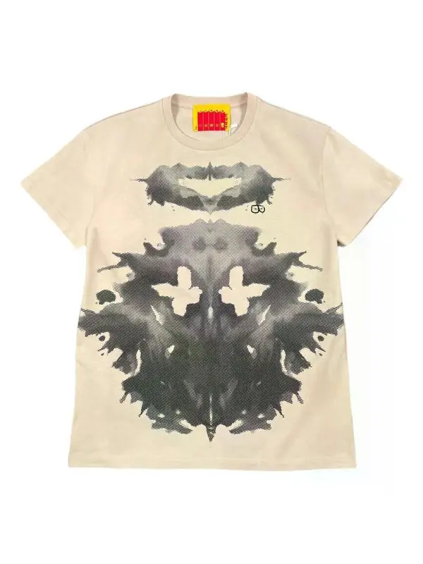BRIAN WOOD Rorschach T-shirt - Neutrals