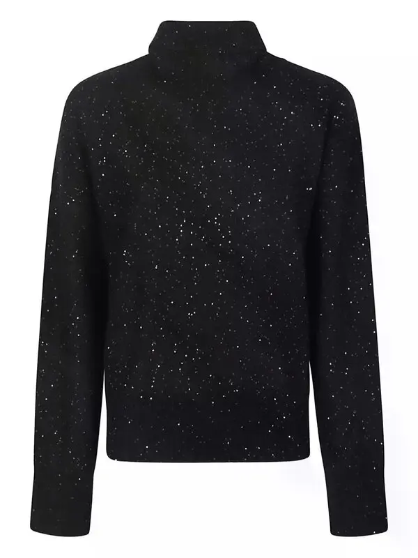 Fabiana Filippi Sequin-embellished Turtleneck Sweater - Black