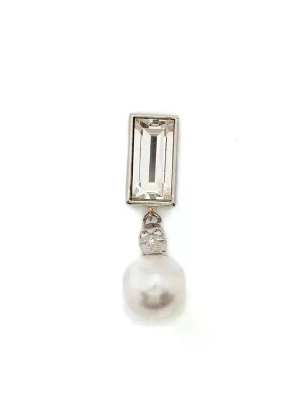 Alexander McQueen Faux-pearl Embellished Earring - 1221 Palladium