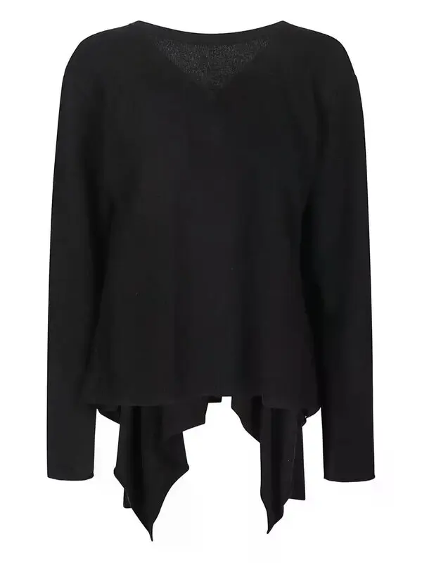 Fabiana Filippi Asymmetrical Draped Wool Sweater