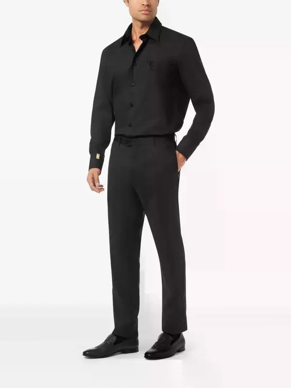 BILLIONAIRE Embroidered Cotton Shirt